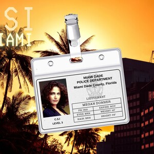 PRINTABLE Megan Donner, CSI Miami, Id Badge, Cosplay, Accessories ...