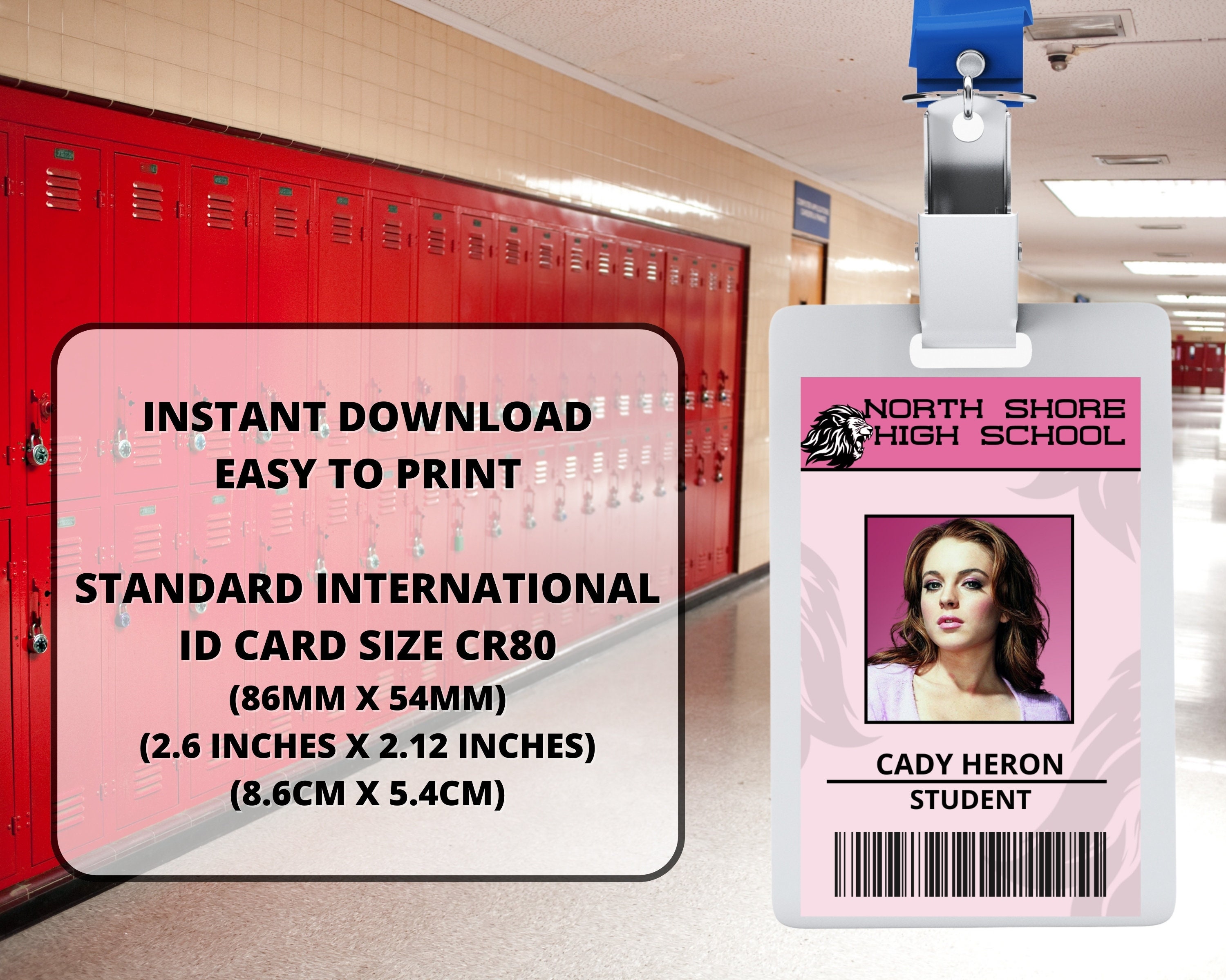 PRINTABLE CADY HERON Id Badge Mean Girls Cosplay Accessories Replica printable-cady-heron-id-badge-mean-girls-cosplay-accessories-replica