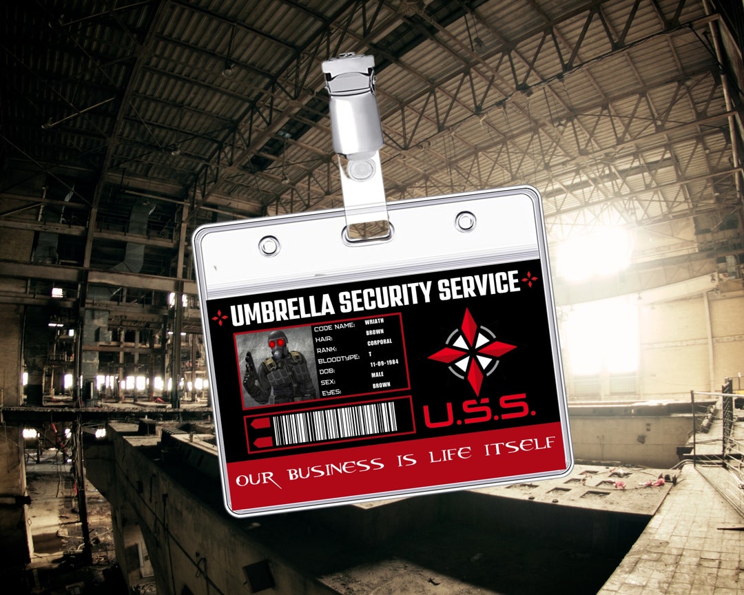PRINTABLE Umbrella Corporation | Security Service Id | Resident Evil ...