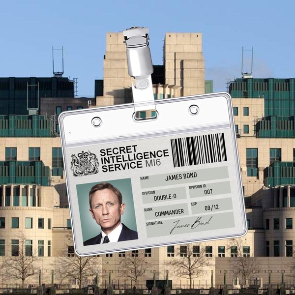 Secret Agent Id Card - Etsy