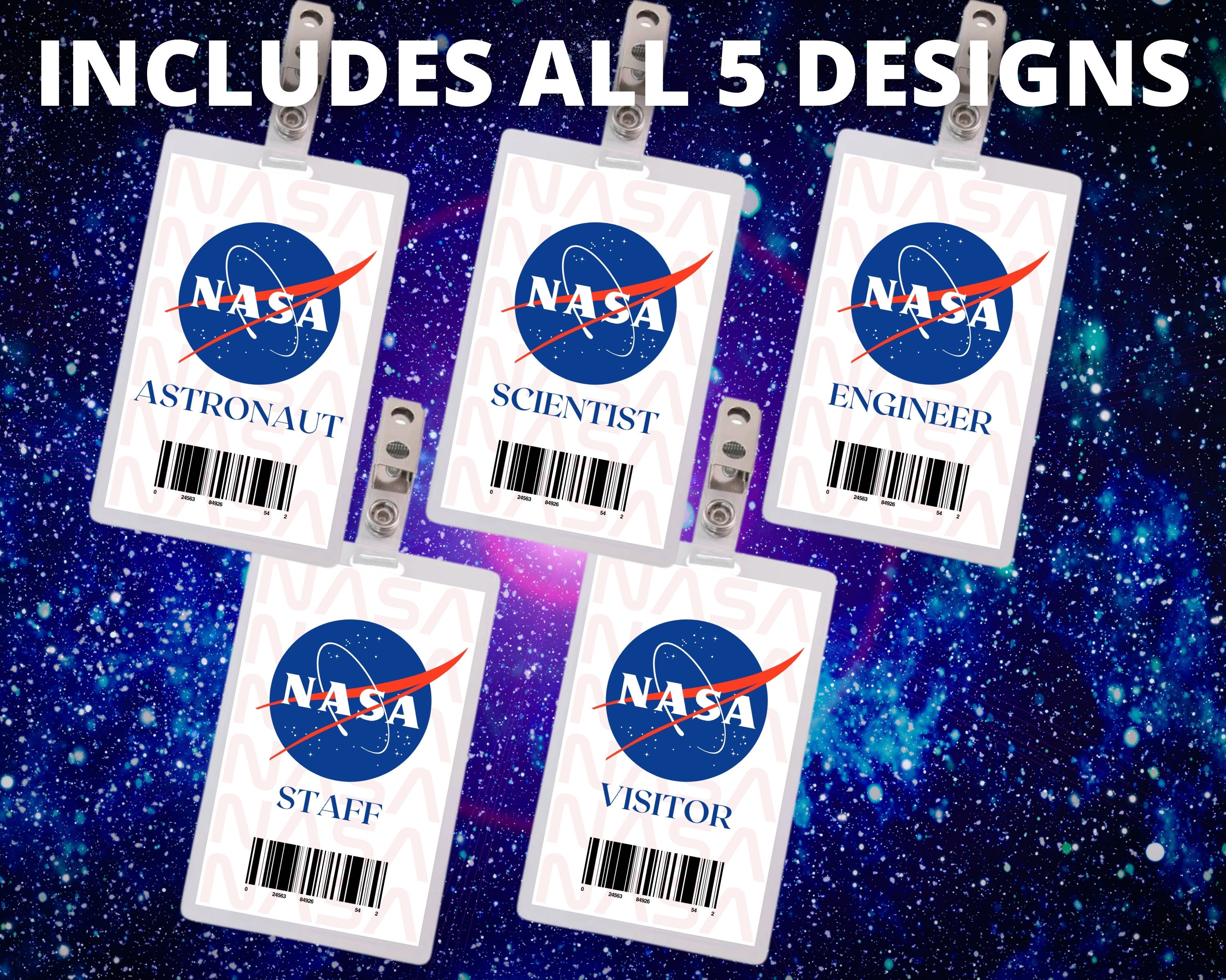 Printable Nasa Name Badge