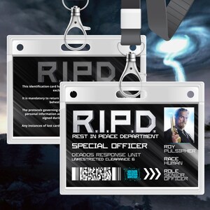 PRINTABLE RIPD Roy Pulsipher ID Card Badge Special Agent Cosplay Costume Name Tag Prop Rest in ...