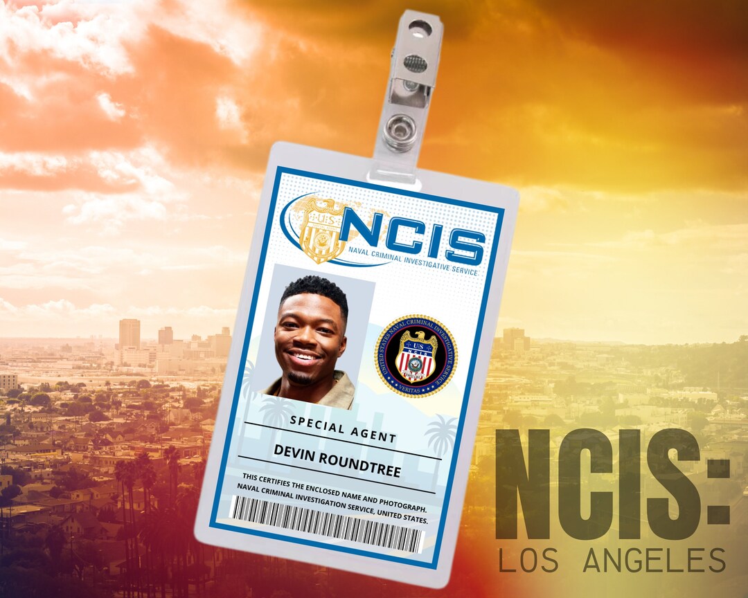 PRINTABLE Devin Roundtree Id Card, NCIS Los Angeles Cosplay, Id Card ...
