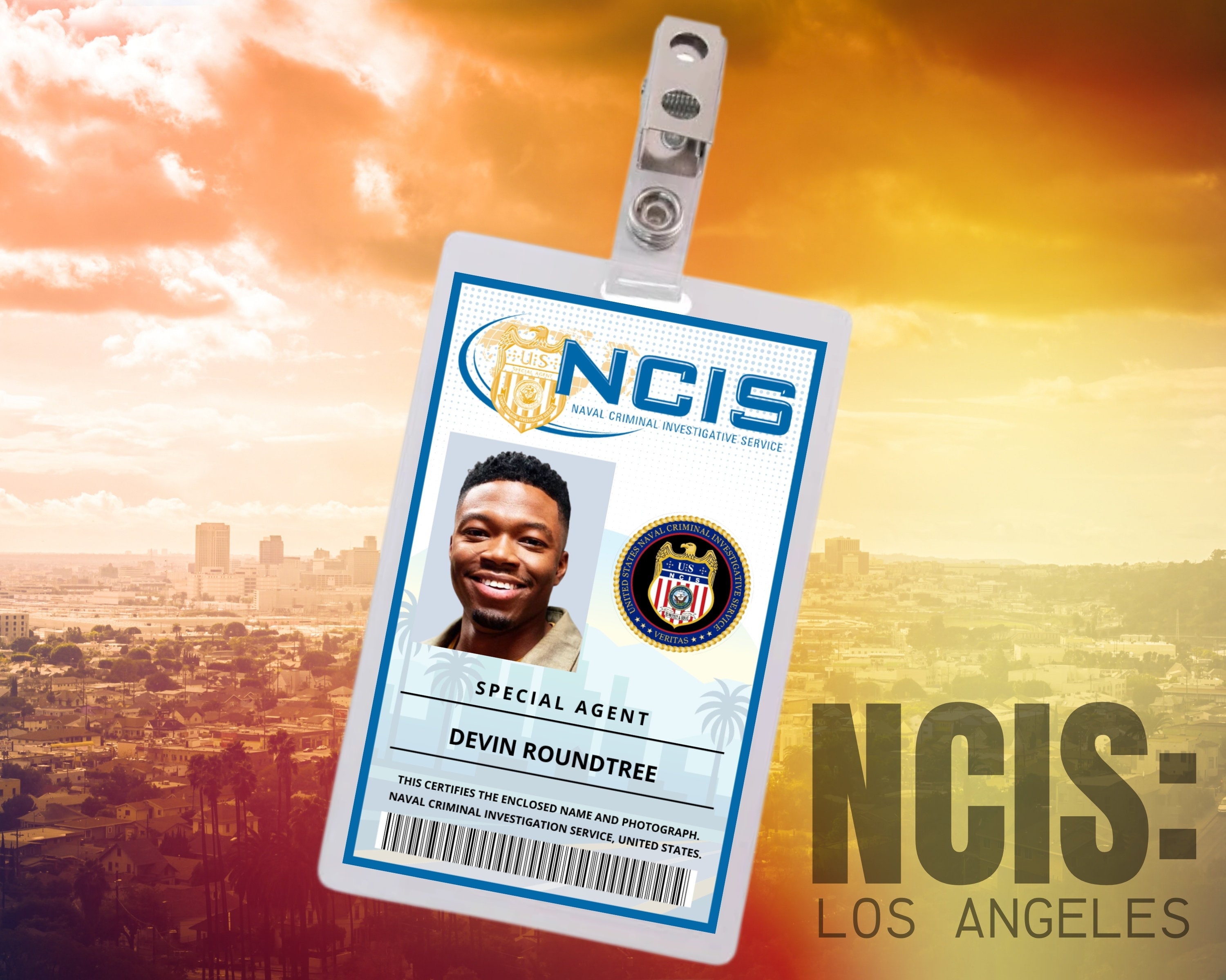 PRINTABLE Devin Roundtree Id Card NCIS Los Angeles Cosplay - Etsy