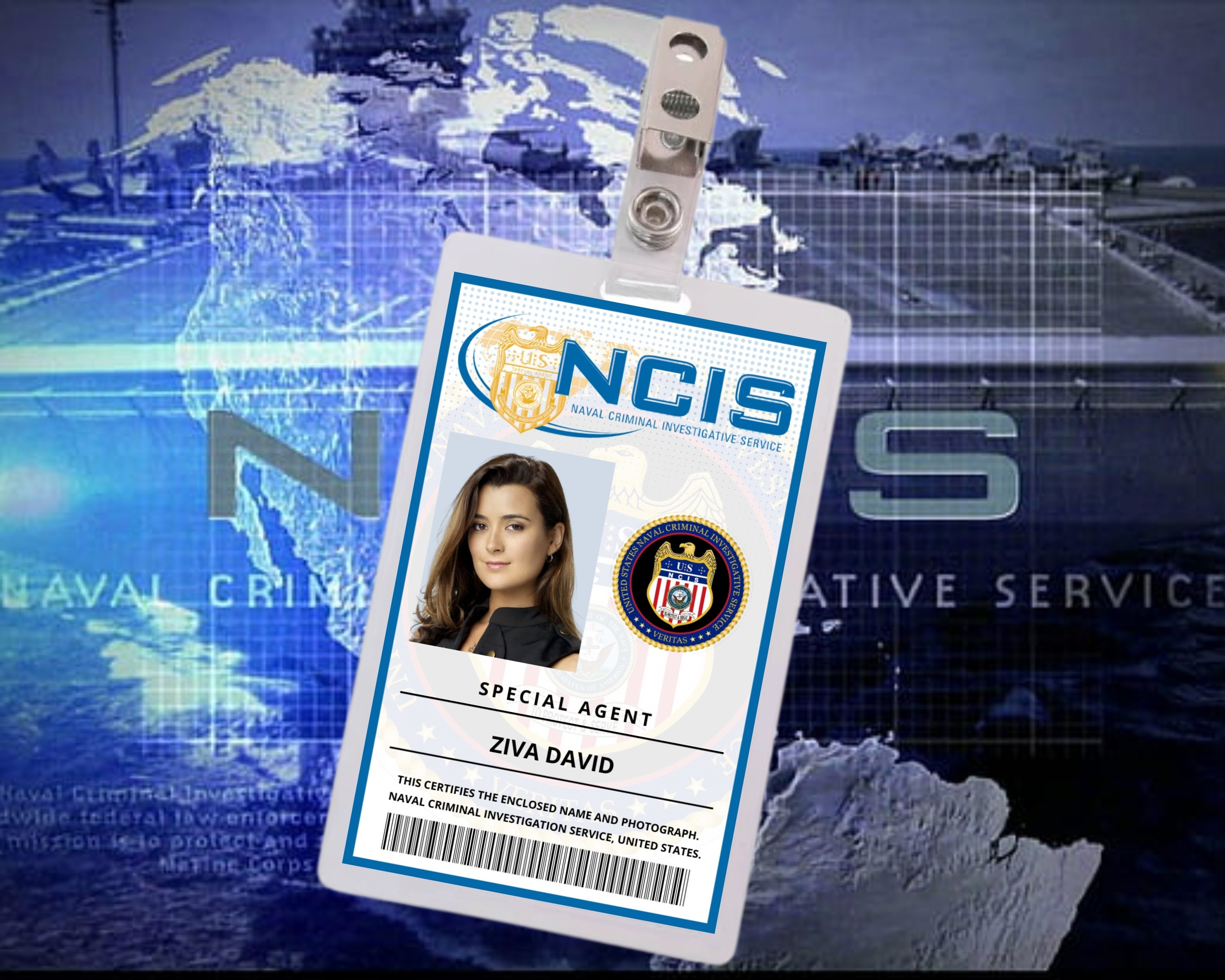 PRINTABLE Ziva David Id Card NCIS Cosplay Id Card Id Badge - Etsy