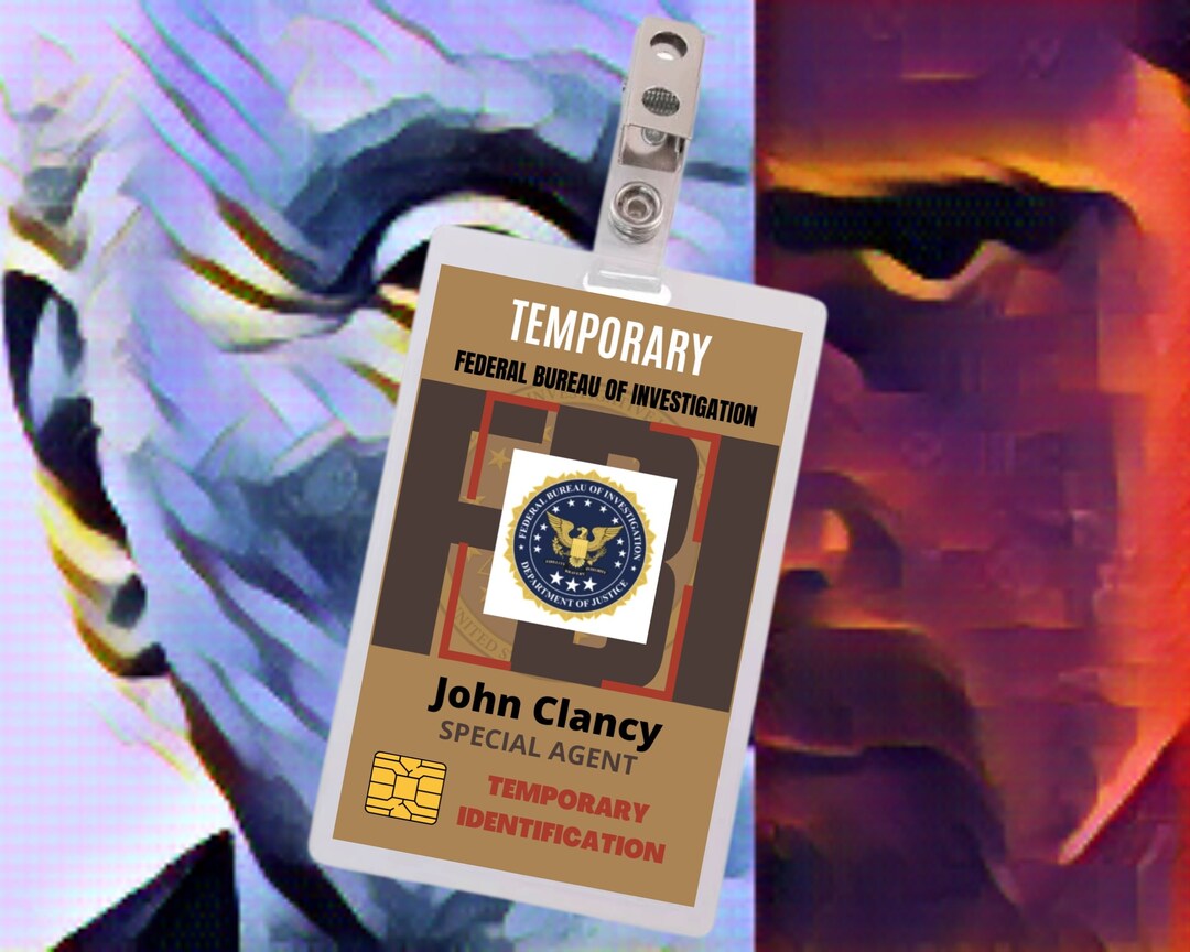 PRINTABLE CLANCY ID, Cosplay Accessories, Replica, Id Card, Name Badge ...