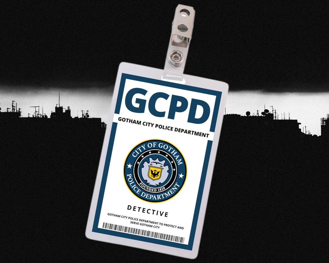 PRINTABLE GCPD Id Badge, Cosplay Accessories, Replica, Id Card, Name ...