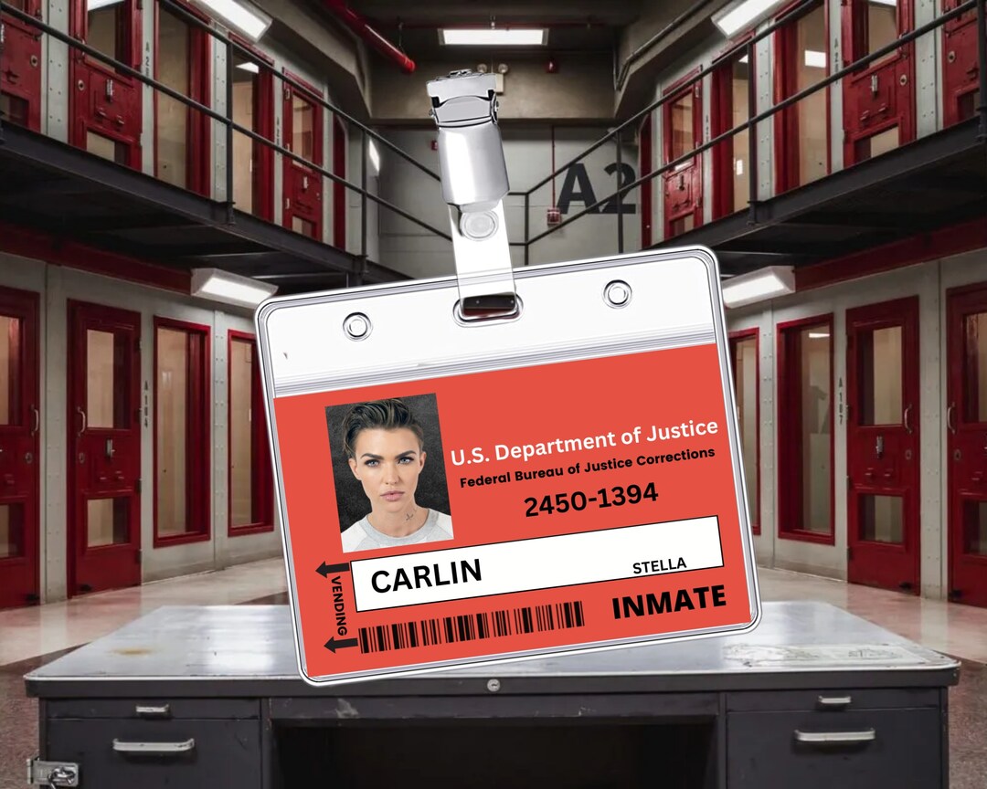 PRINTABLE Stella Carlin, Orange is the New Black, Id Card, Name Badge ...