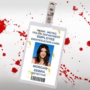 PRINTABLE Debra Morgan, Dexter, Cosplay, Id Card, Id Badge, Name Badge ...