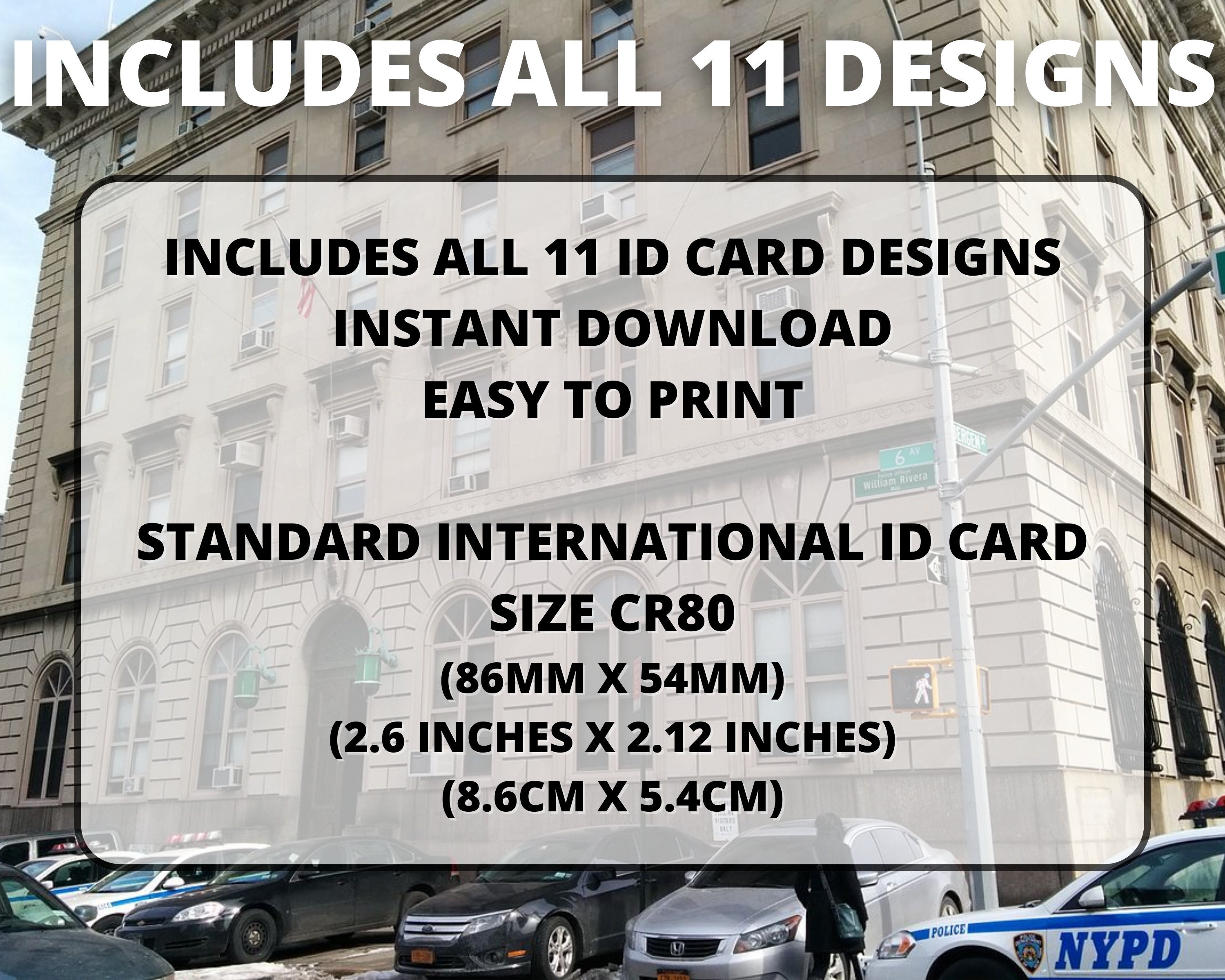 PRINTABLE Brooklyn 99 Full Set X11 Cosplay Id Card Id - Etsy