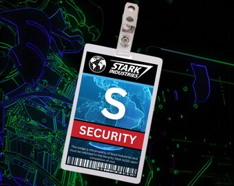 PRINTABLE Stark Industries CEO ID Card Badge Special - Etsy