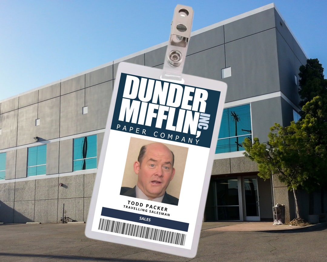 PRINTABLE TODD PACKER the Office, Memorial, Cosplay, Id Card, Id Badge ...