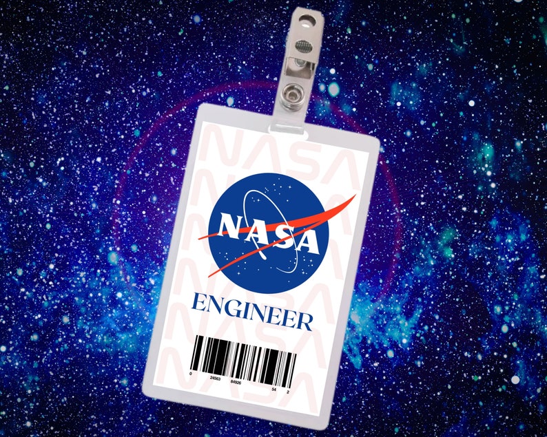 PRINTABLE Nasa Engineer ID Card Badge Cosplay Costume - Etsy
