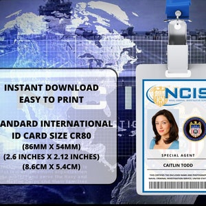 PRINTABLE Caitlin Todd Id Card, NCIS Cosplay, Id Card, Id Badge, Name ...