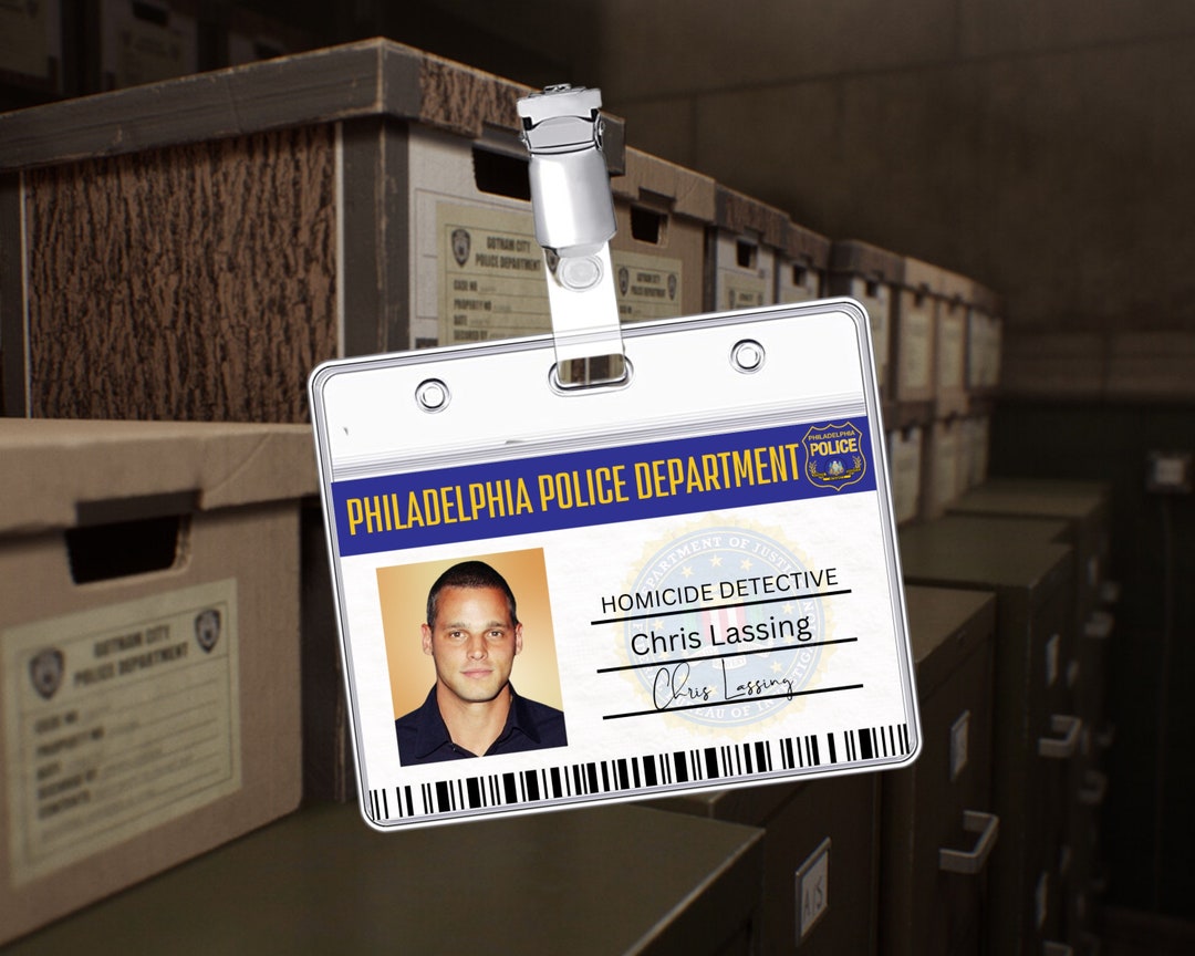 PRINTABLE Chris Lassing Id Badge, Cold Case, Cosplay Accessories ...