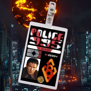 PRINTABLE Blade Runner | Rick Deckard | ID Card Badge | Special Agent ...