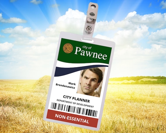 PRINTABLE Mark Brendanawicz Parks and Recreation Id Card - Etsy