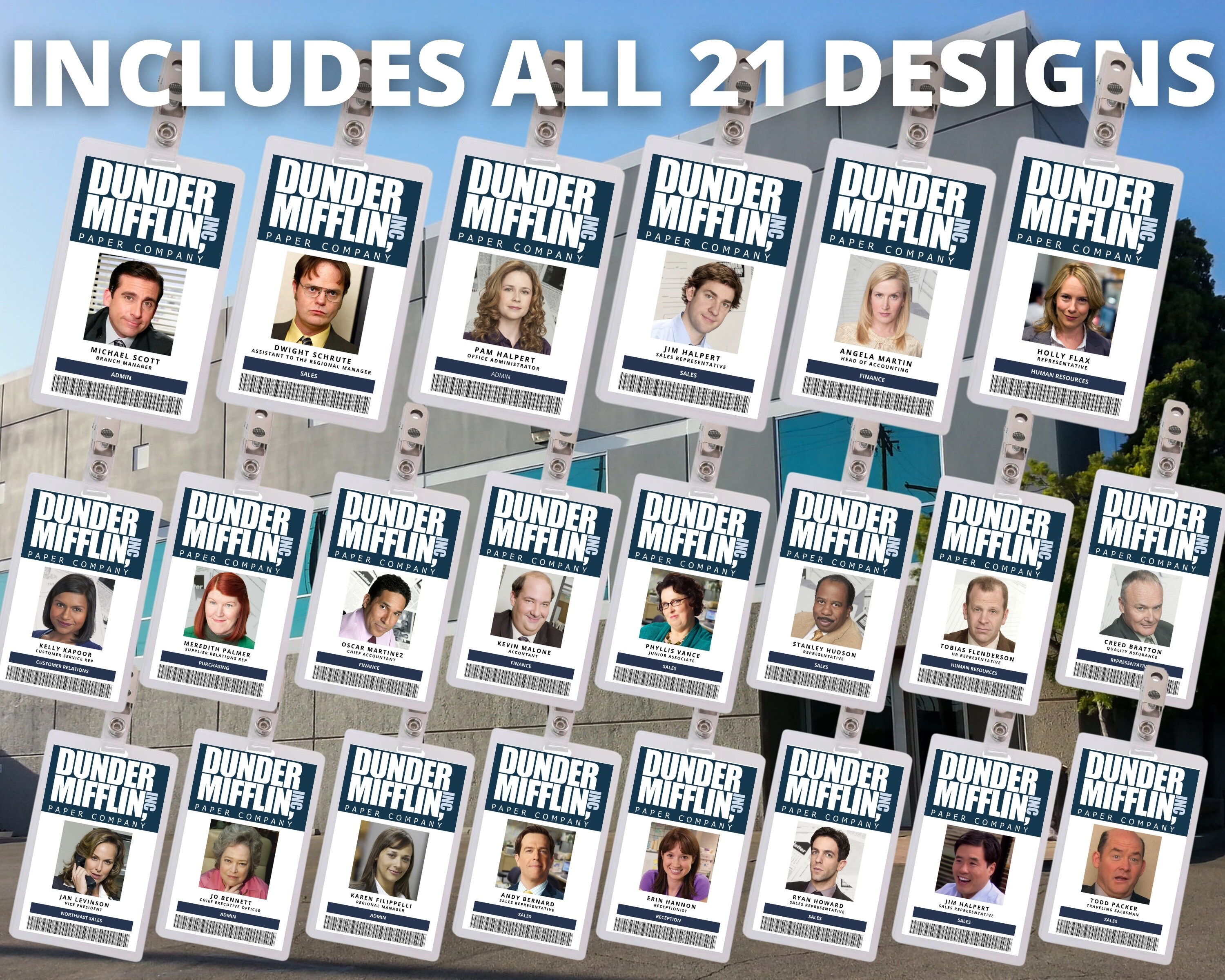 PRINTABLE the Office Memorial Cosplay Id Card Id Badge - Etsy UK