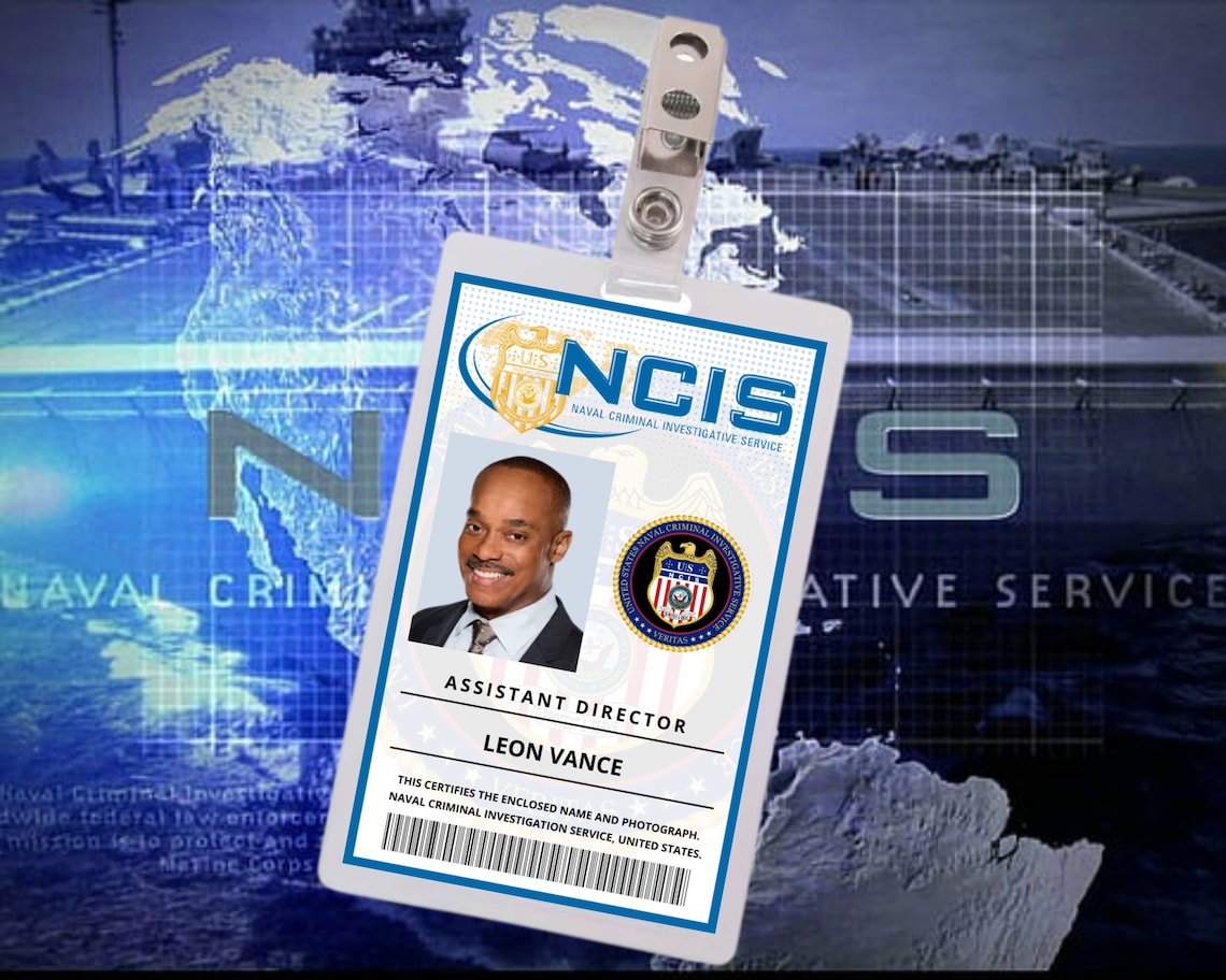 PRINTABLE Leon Vance Id Card NCIS Cosplay Id Card Id Badge - Etsy