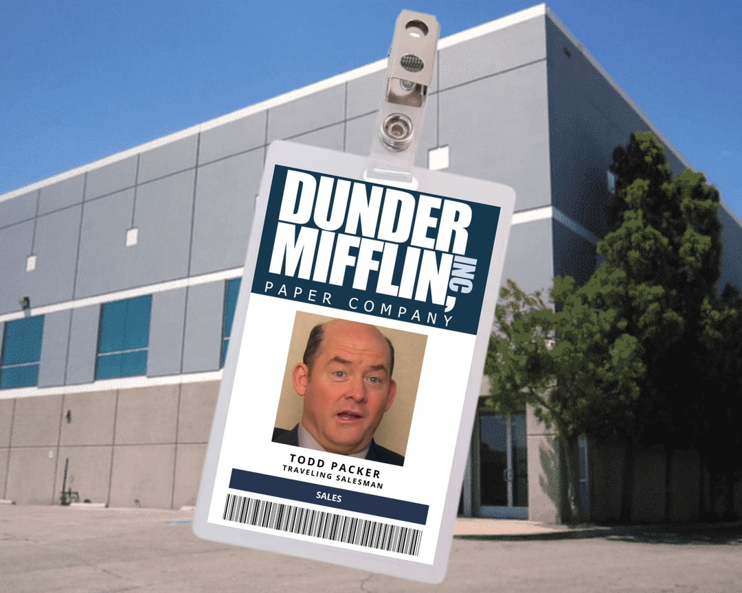 PRINTABLE TODD PACKER the Office Memorial Cosplay Id Card - Etsy
