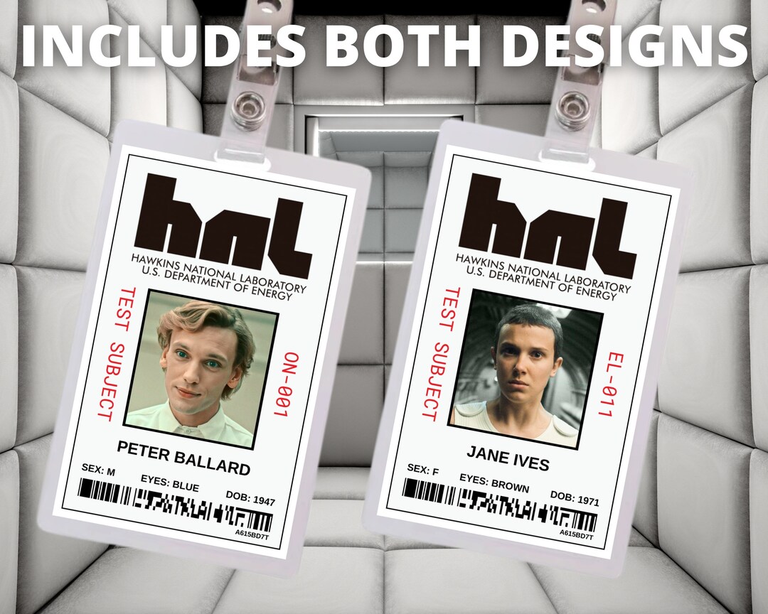 Printable Jane Ives and Peter Ballard, HNL Id Card X2, Cosplay, Id Card ...
