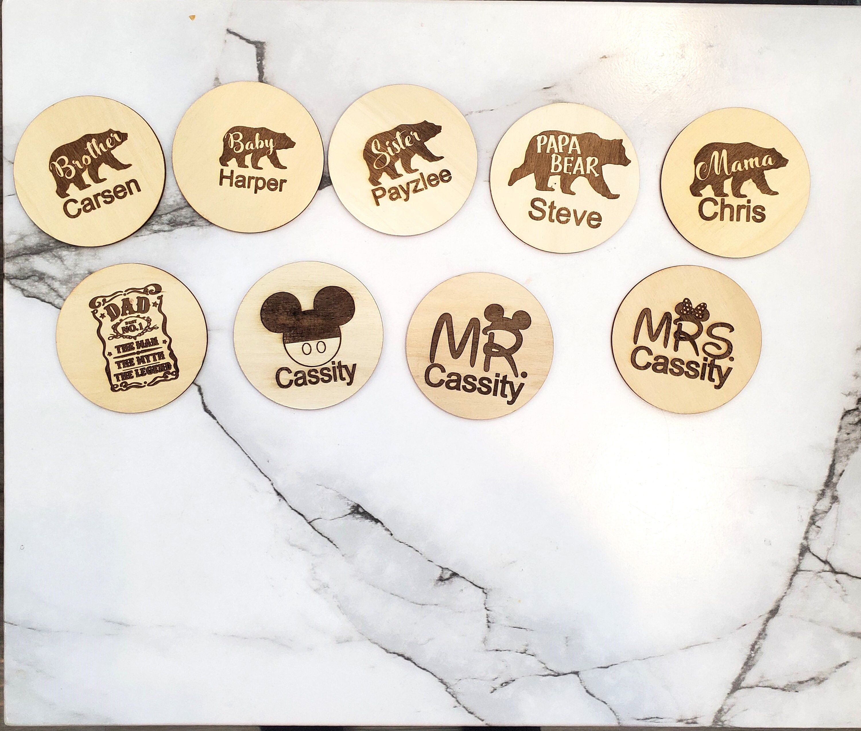 Custom Wood Coasters Engraved Wood Coaster Custom Coaster - Etsy