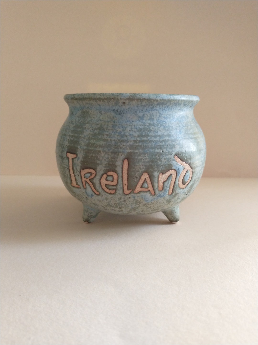 Genuine Irish Hand Made 3 Legged Cauldron Ireland Great Halloween Table ...