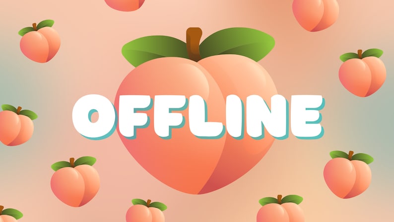 PEACHES Fully Animated Live Stream Package - Etsy