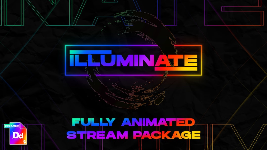 ILLUMINATE CHROMA Fully Animated Live Stream Package - Etsy