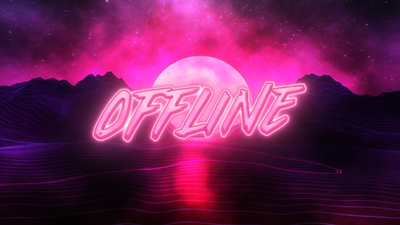 RETRO SUNSET Fully Animated Live Stream Package - Etsy