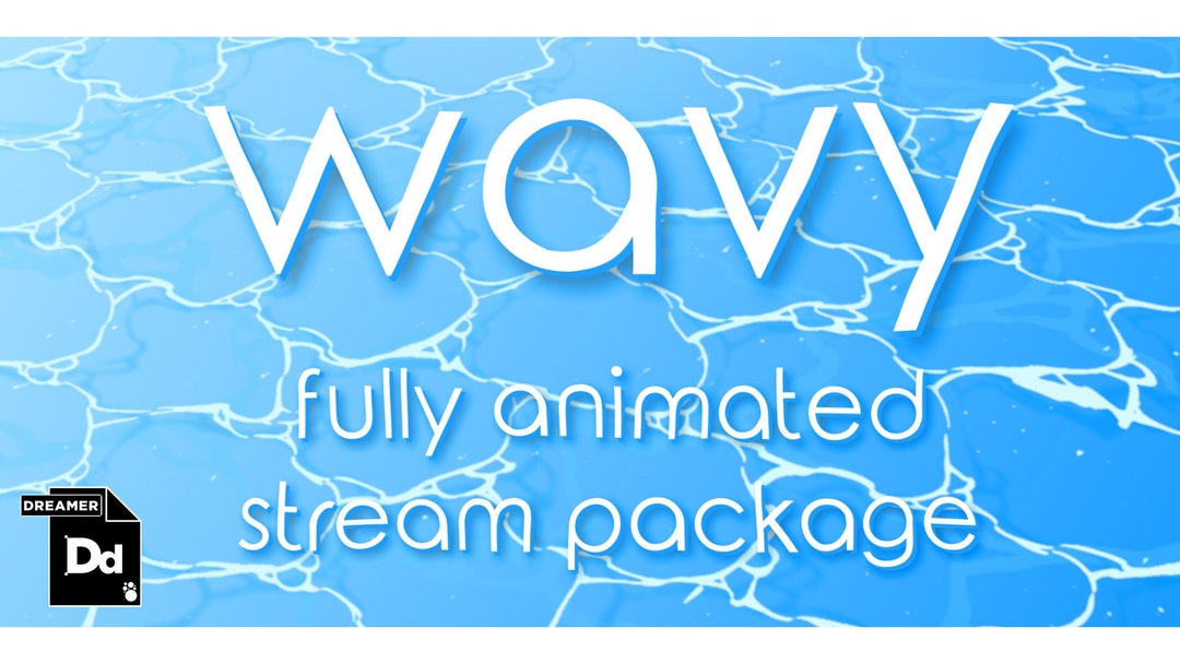 WAVY Fully Animated Live Stream Package - Etsy