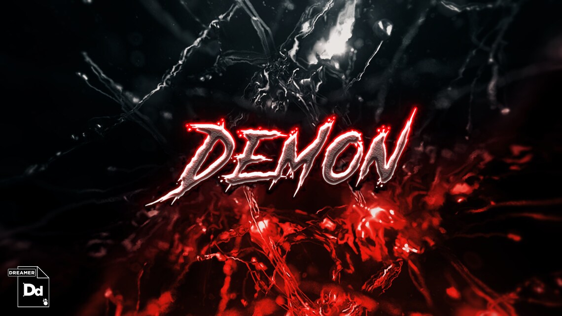 DEMON Fully Animated Live Stream Package - Etsy