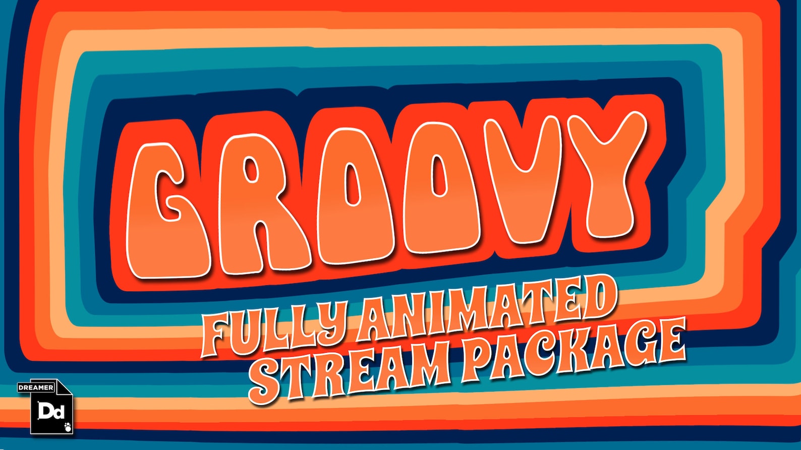 GROOVY Animated Live Stream Package - Etsy