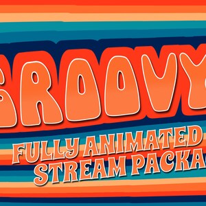 GROOVY Animated Live Stream Package - Etsy