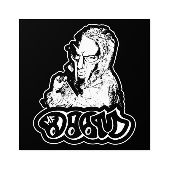MF DOOM Stickers Black and White Hip Hop Rap Underground - Etsy