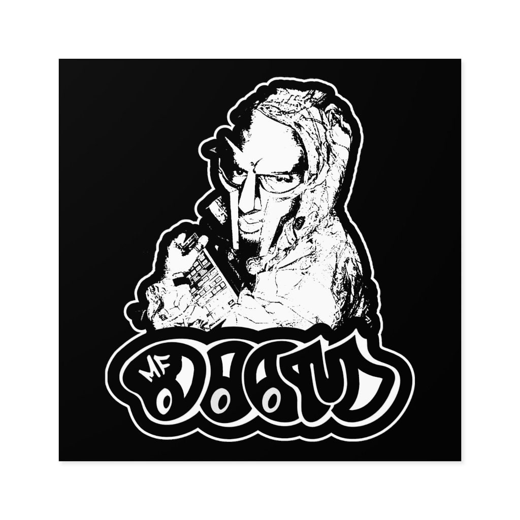 MF DOOM Stickers Black and White Hip Hop Rap Underground - Etsy