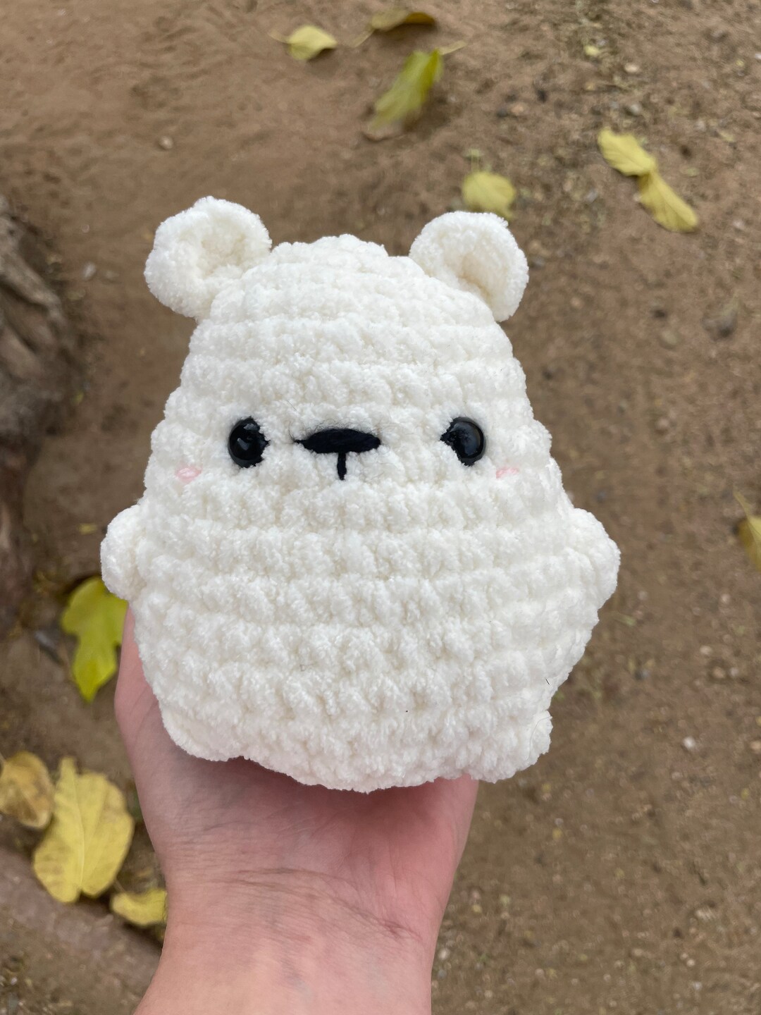 Mini Chubby Polar Bear Plushie Crochet - Etsy