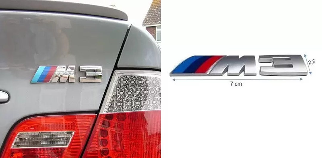 BMW M3 Badge Sticker Chrome Tailgate BMW M3 Emblem M3 Logo - Etsy