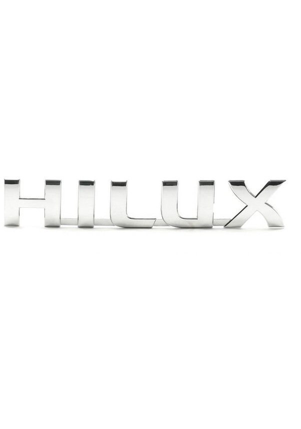 Toyota HILUX Chrome Badge Sticker Chrome Self Adhesive Toyota Hilux ...