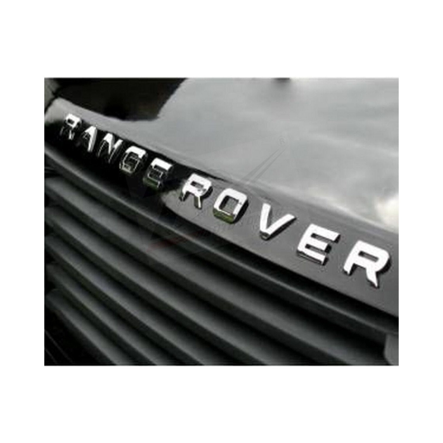 Range Rover Emblem Hood & Badge Sticker Chrome / Black Logo Self ...