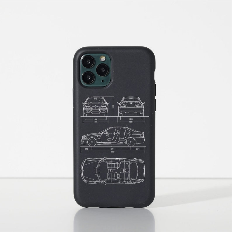 IPhone 11, 12, 13, 14 pro, Pro Max, Samsung bmw E46 Blueprint Phone ...