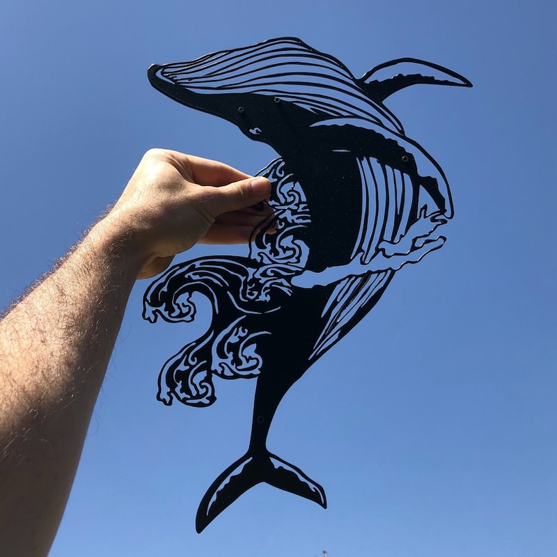 Metal Whale - Etsy