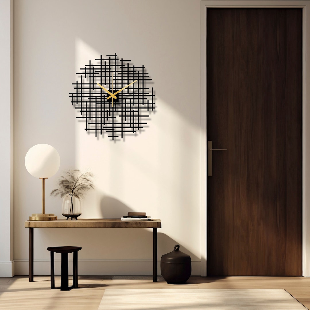 Modern Luxury Large Metal Wall Clock, Unique Clocks for Wall, Modern Home Decor, Living Room ...