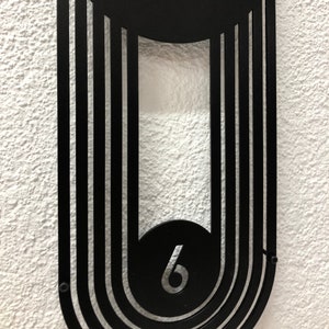 Modern Long Vertical Metal Wall Clock, Minimalist Geometric Wall Clock ...