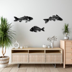 Fish Bones Metal Wall Decor, Animal Skull Metal Wall Art, Decorative ...