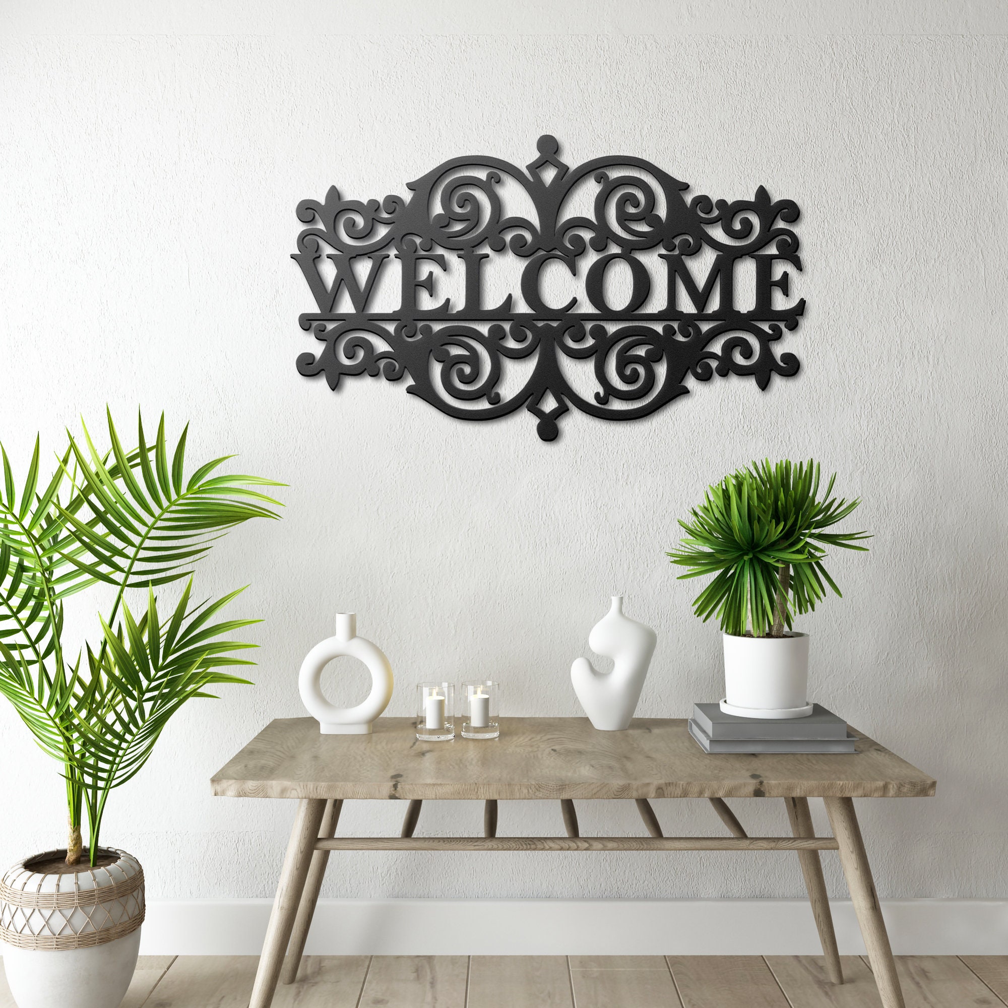Welcome Sign Metal Decor, Front Porch Decor, porch Signs, Metal Signs ...
