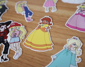 Princess Peach and Princess Daisy Stickers - Etsy