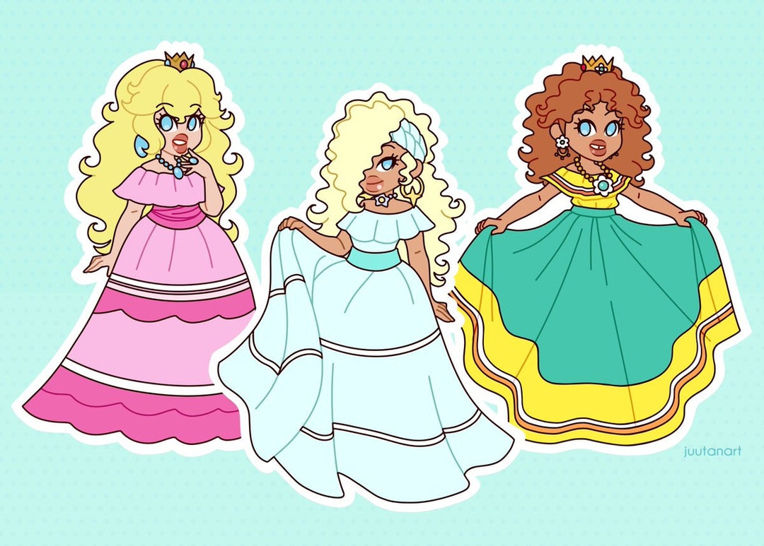 Hispanic Heritage Month Princess Stickers - Etsy