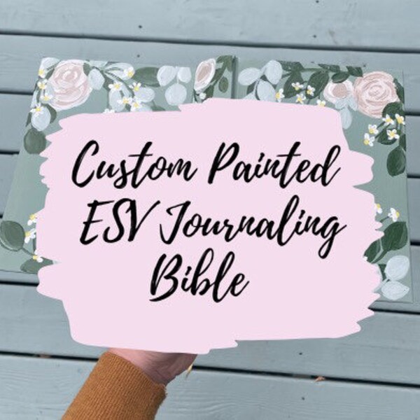 Hand Painted Bible - Etsy