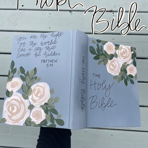 Custom Painted Bible - Etsy